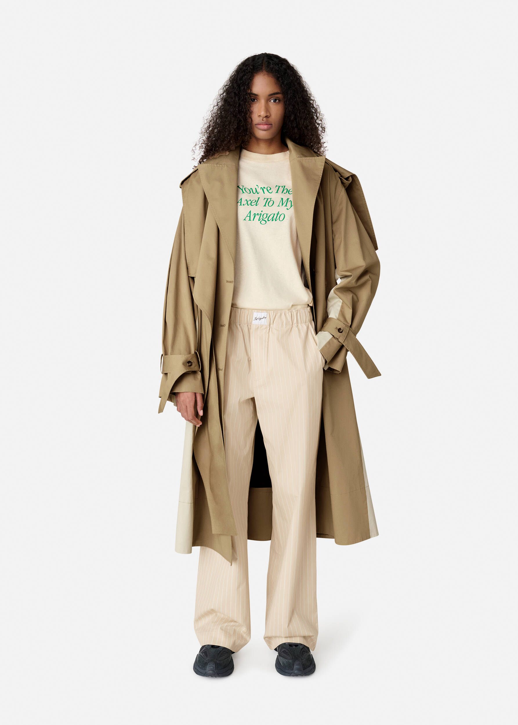 AXEL ARIGATO - Striped Cotton Trousers AXEL ARIGATO - Striped Cotton Trousers